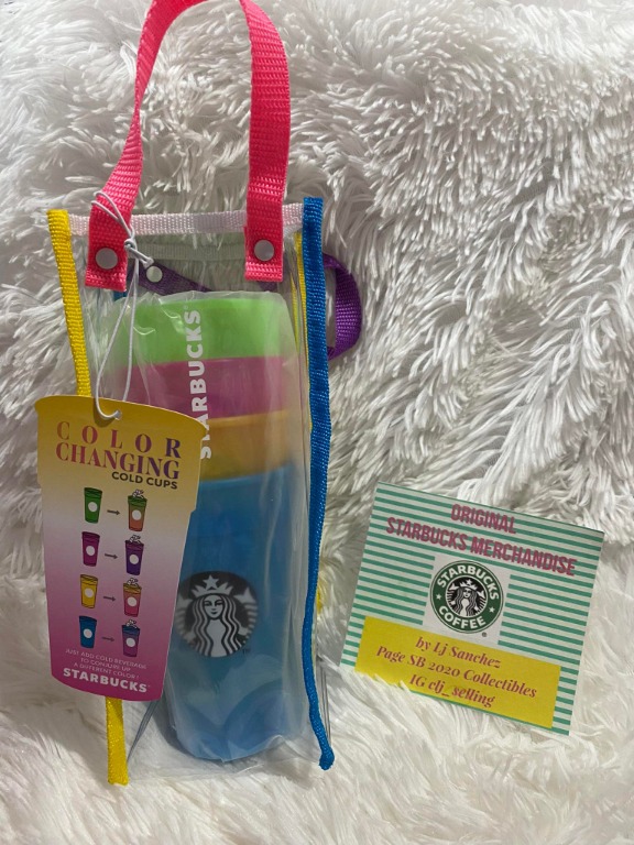 Starbucks 12oz Reusable Cup Set ColorBlock Color Changing Cup ...