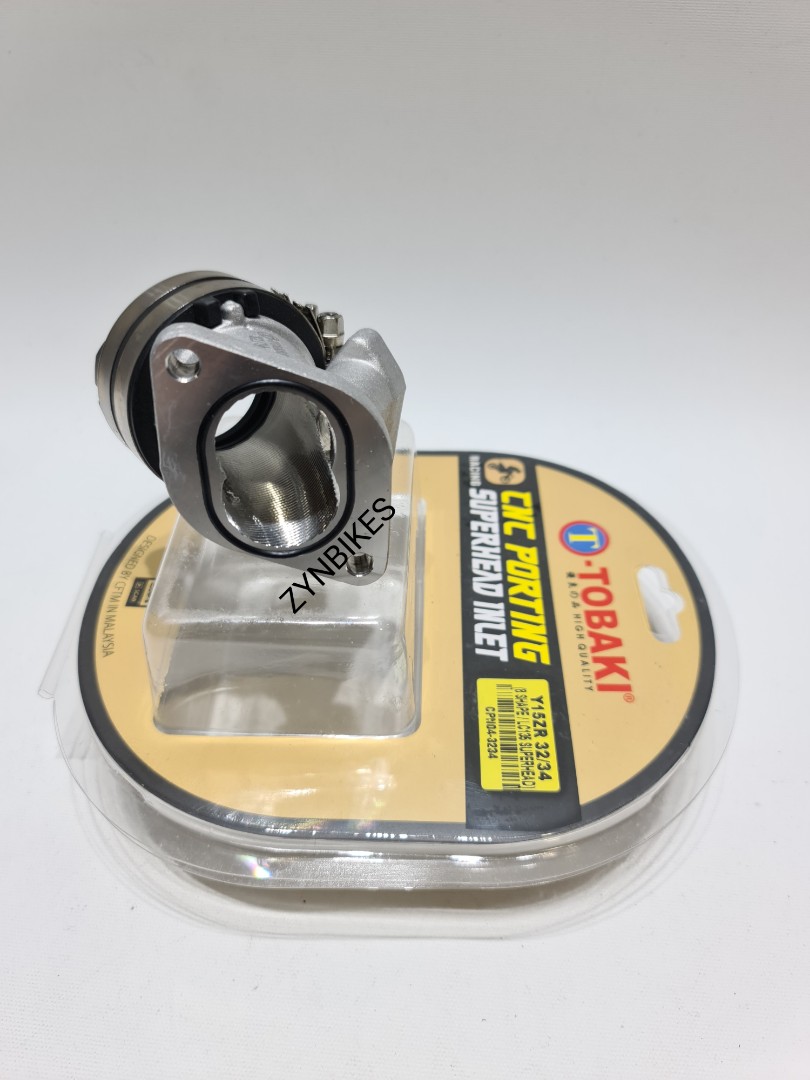 TOBAKI SUPERHEAD CNC INLET INTAKE PIPE 32/34 YAMAHA SNIPER 150 Y15ZR ...