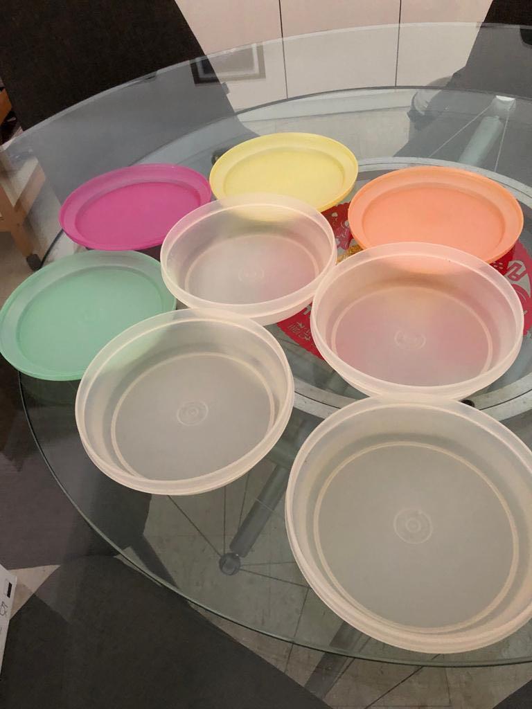 Tupperware Containers flat plate dishes, Furniture & Home Living ...