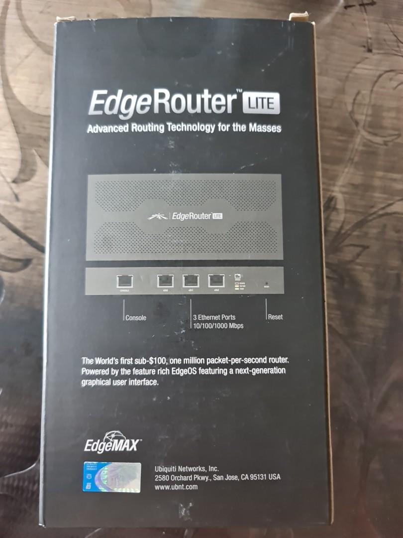 Ubiquiti EdgeRouter / Edge Router Lite, Computers & Tech, Office ...