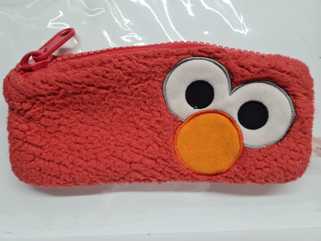 USS Official Elmo and Cookie Monster Pencil Case, Women's Fashion, Bags ...