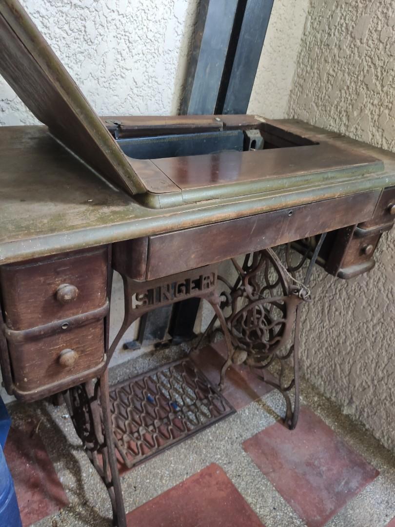 Vintage Singer Simanco 191K1 Sewing Machine, Furniture & Home Living ...