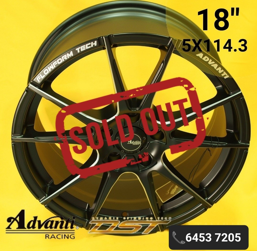18" ADVANTI RACING Appello 5x114.3 rims flow formed, Car Accessories ...