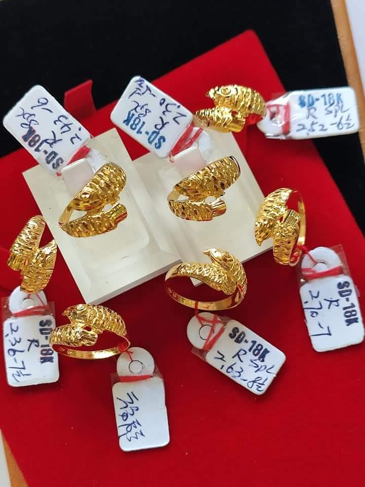 18K Saudi Gold arowana ring, Women's Fashion, Jewelry & Organizers ...