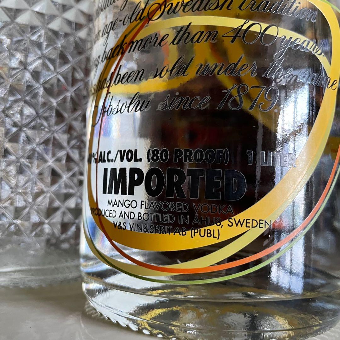 1L Absolut Vodka Plain Mango 1000ml, Food & Drinks, Beverages on Carousell