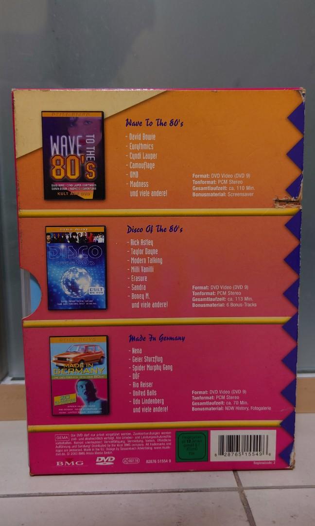 3 DVDs Box Set of 80s 300 minutes MTVs !, Hobbies & Toys, Music & Media ...