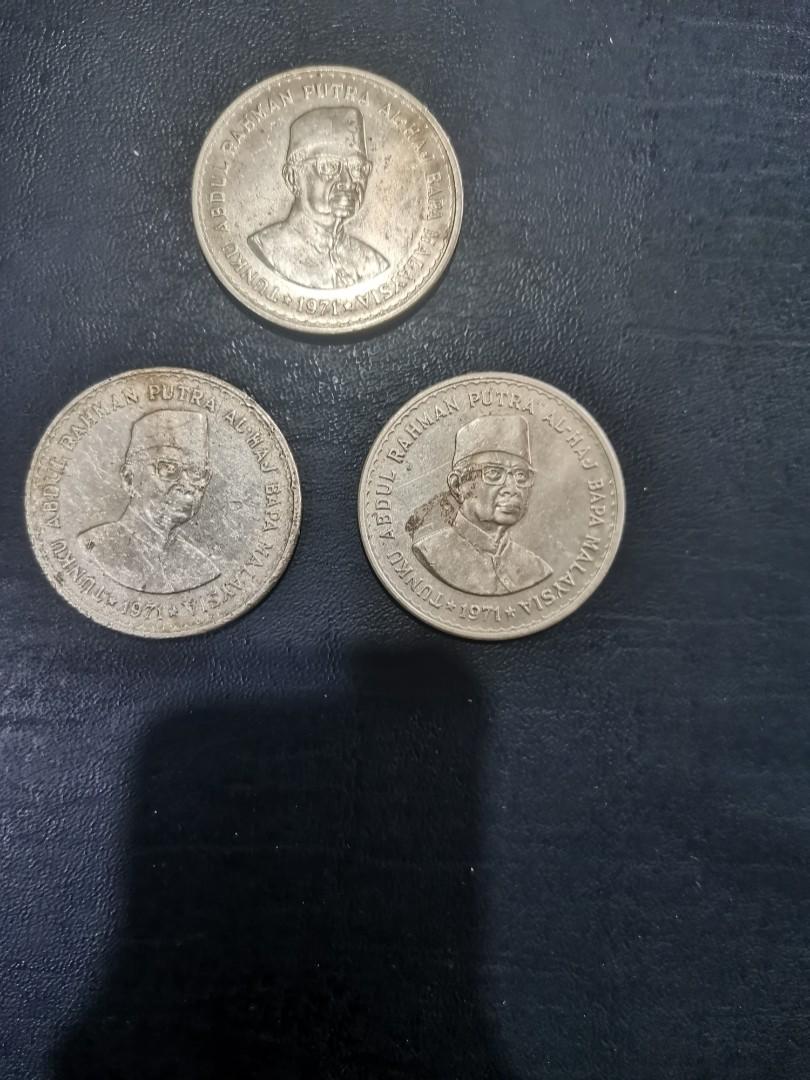 3 pcs RM5 Coin Tunku Abdul Rahman, Hobbies & Toys, Collectibles ...