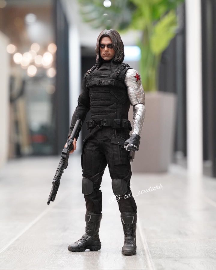 代工改造 Hottoys winter soldier 1.0 mms240 hot toys captain America, 興趣及遊戲 ...