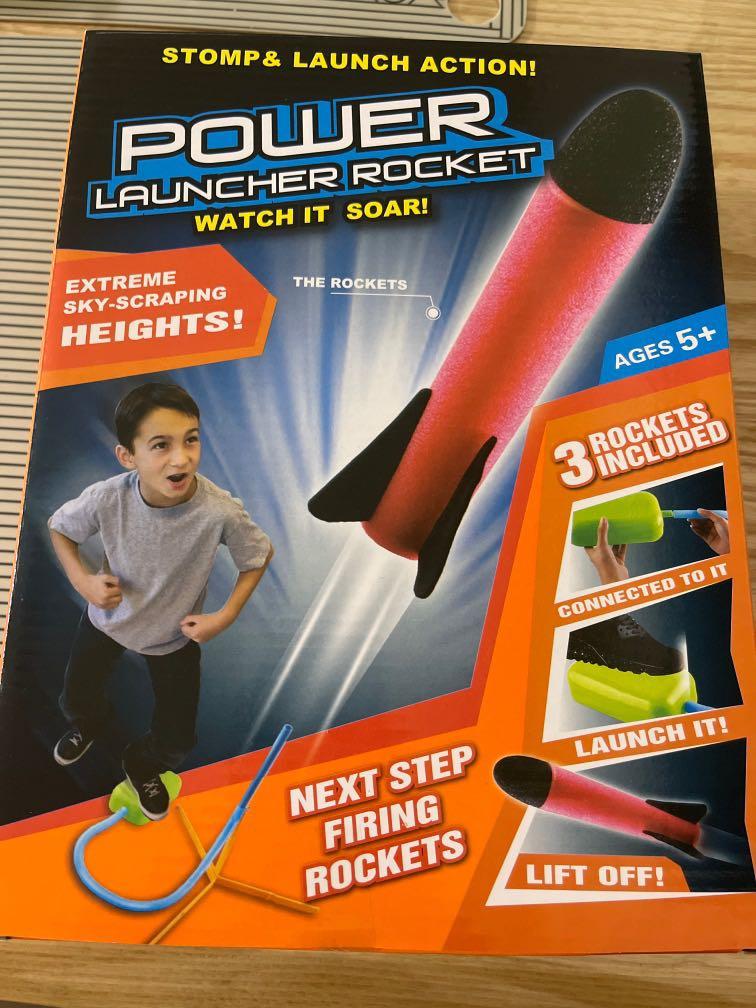 全新發射火箭 power launcher rocket $60, 興趣及遊戲, 玩具 & 遊戲類 - Carousell