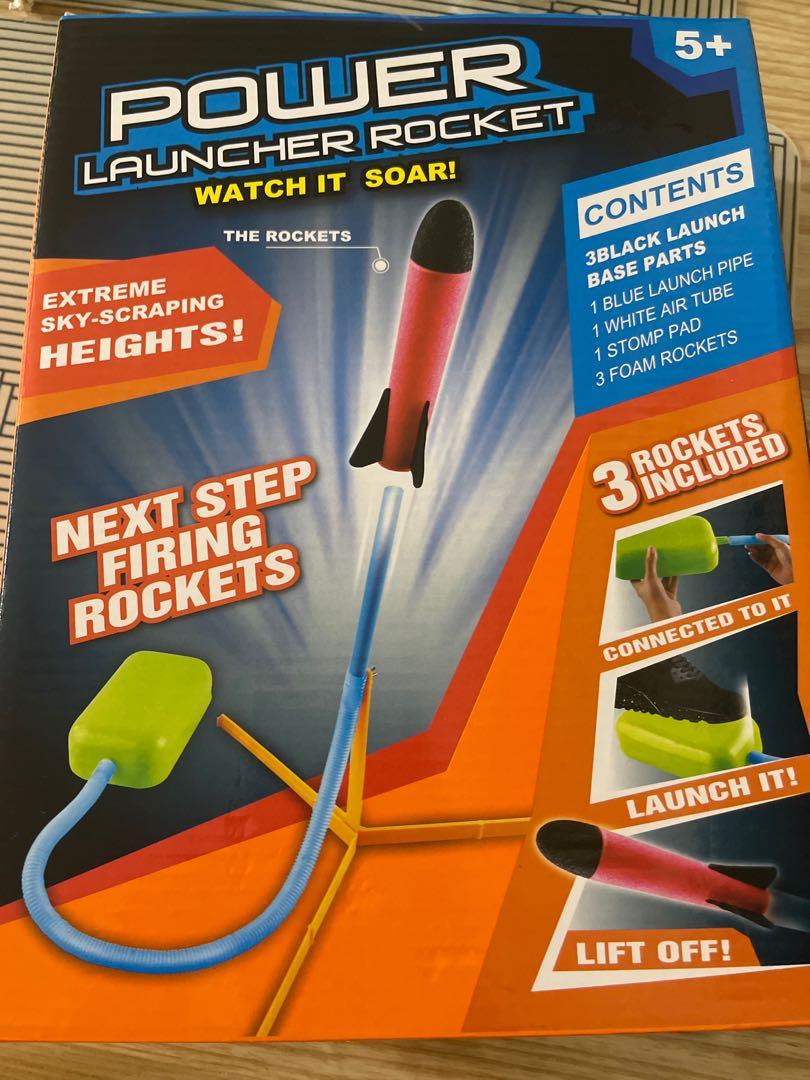 全新發射火箭 power launcher rocket $60, 興趣及遊戲, 玩具 & 遊戲類 - Carousell