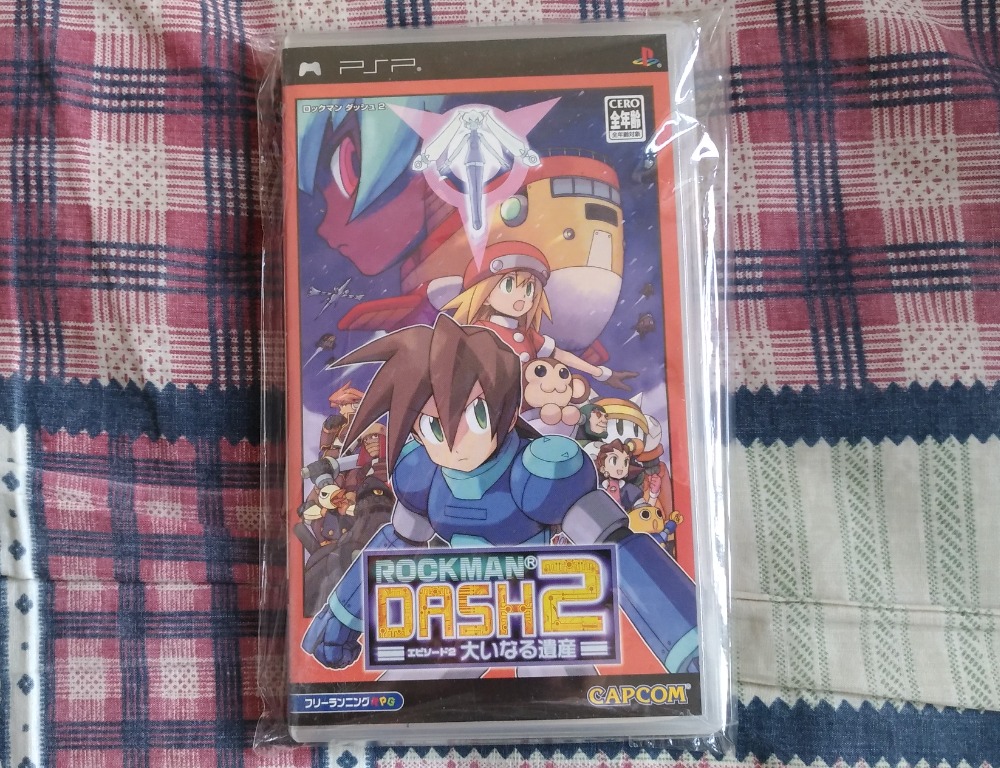 日版 PSP - 洛克人 DASH 2 偉大之遺產 ( CAPCOM 經典 動作 遊戲 ROCKMAN DASH2 完全版 ), 電子遊戲, 電子遊戲, PlayStation - Carousell