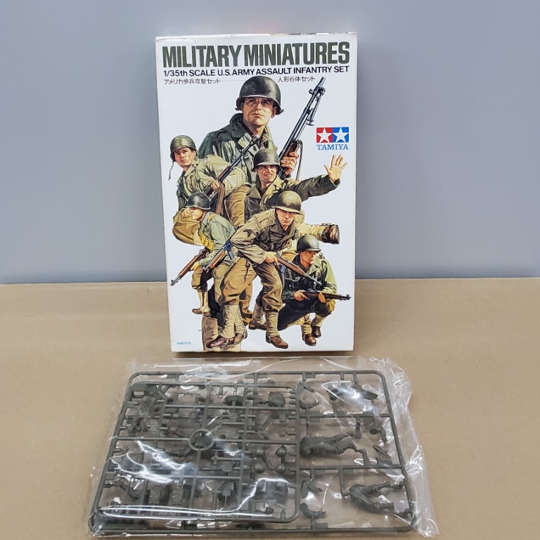 全新絕版 Tamiya田宮雙星 35192/192 (1995年)-1/35-美國陸軍突擊步兵套裝 / U.S. Army Assault ...