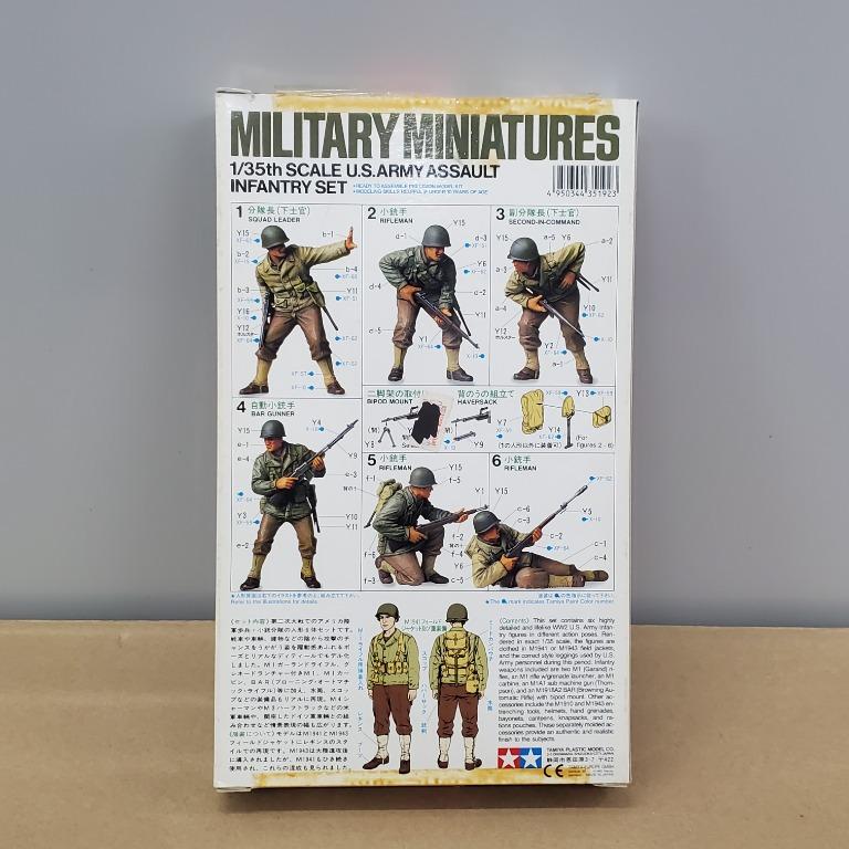 全新絕版 Tamiya田宮雙星 35192/192 (1995年)-1/35-美國陸軍突擊步兵套裝 / U.S. Army Assault ...