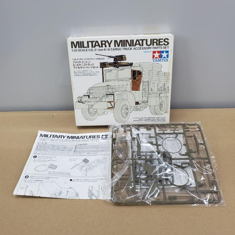 全新絕版 Tamiya田宮雙星 35231/MM231 (1998年)-1/35-美國 2 1/2 噸 6x6 貨車配件組 / U.S. 2 ...