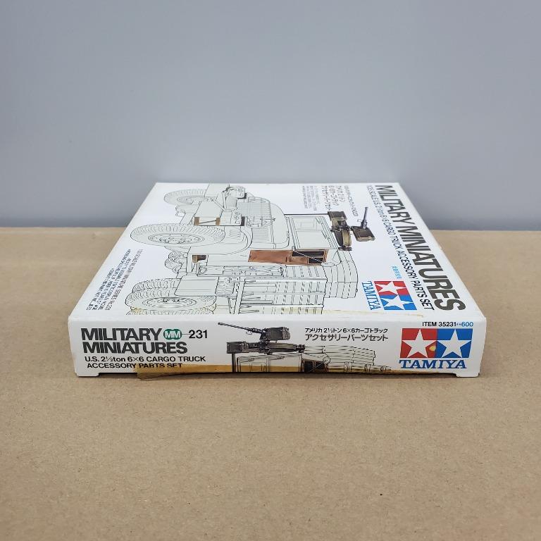 全新絕版 Tamiya田宮雙星 35231/MM231 (1998年)-1/35-美國 2 1/2 噸 6x6 貨車配件組 / U.S. 2 ...