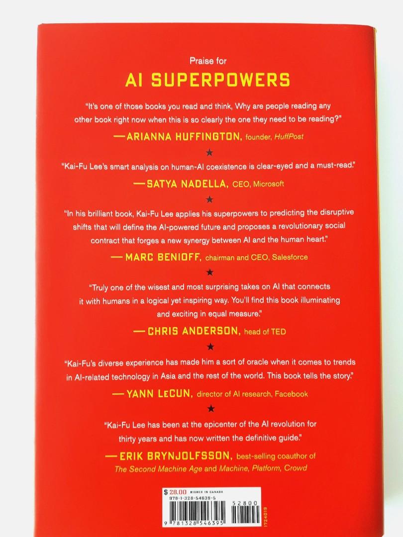AI SuperPowers By Lee Kai-Fu, Hobbies & Toys, Books & Magazines ...