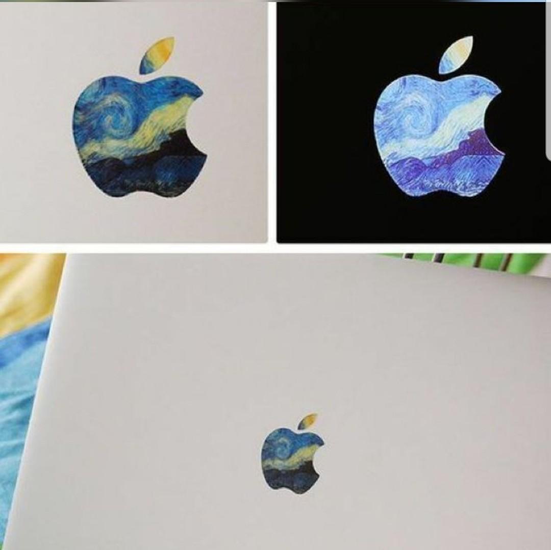 Macbook Apple Logo Sticker, Computers & Tech, Parts & Accessories ...