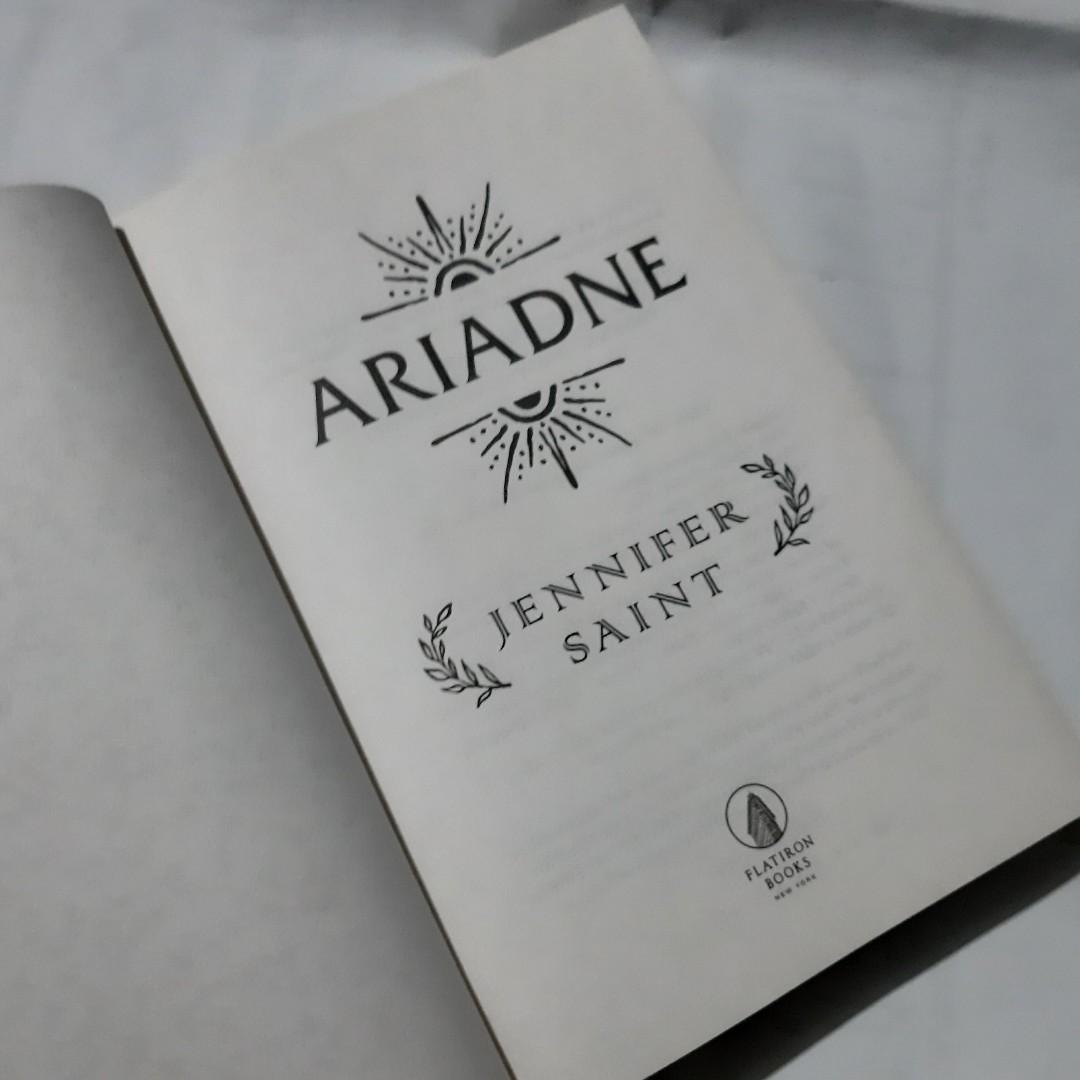 Ariadne by Jennifer Saint HARDCOVER Flatiron Books edition, Hobbies ...