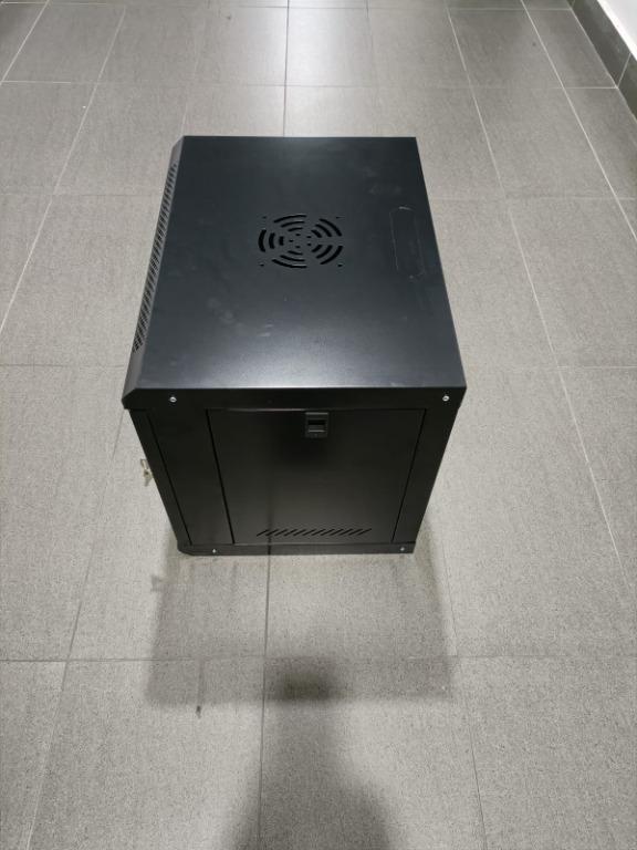 assembled 9U wall mount rack cabinet for CCTV recorder/ data storage ...
