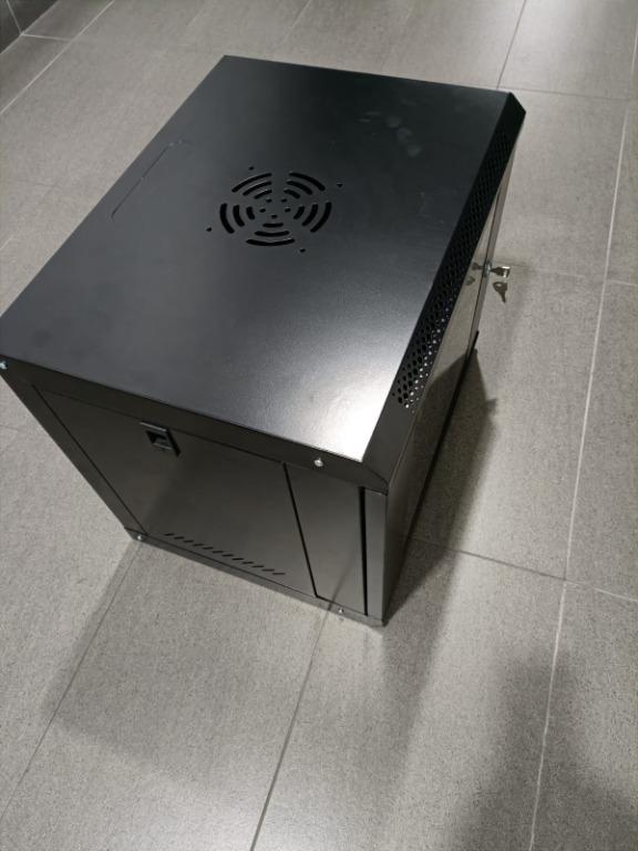 assembled 9U wall mount rack cabinet for CCTV recorder/ data storage ...