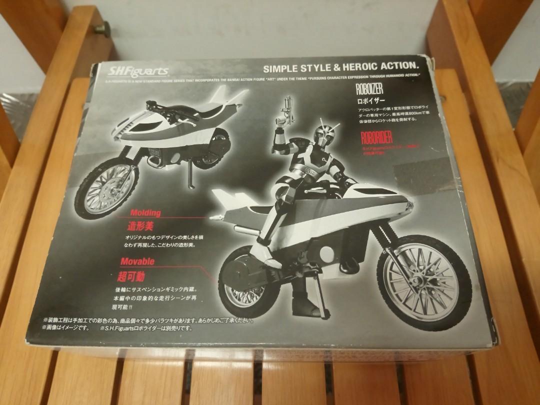 BANDAI TAMASHII 魂商店 SHF ROBOIZER 電單車 MASKED RIDER 幪面超人 BLACK RX KAMEN ...