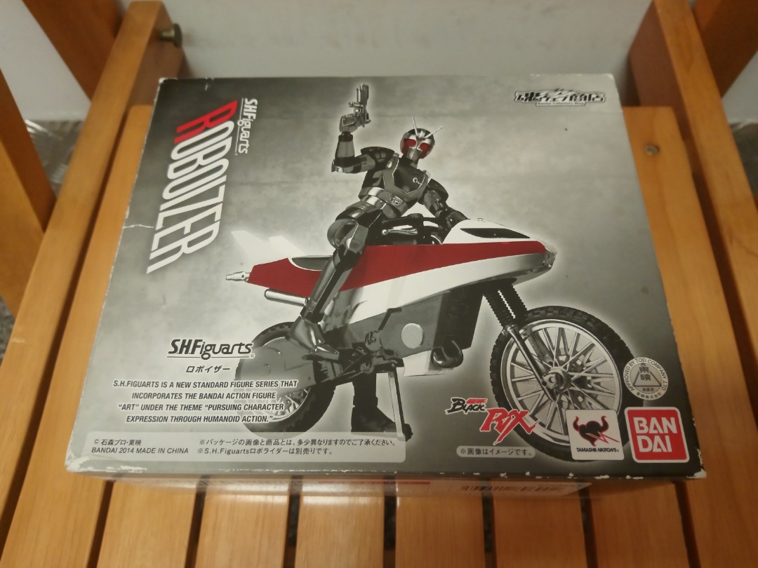 BANDAI TAMASHII 魂商店 SHF ROBOIZER 電單車 MASKED RIDER 幪面超人 BLACK RX KAMEN ...