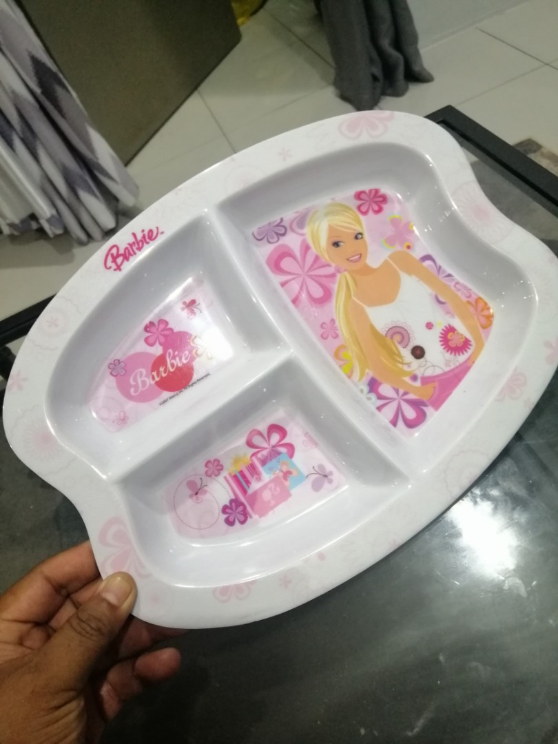 Barbie plate, Hobbies & Toys, Toys & Games on Carousell