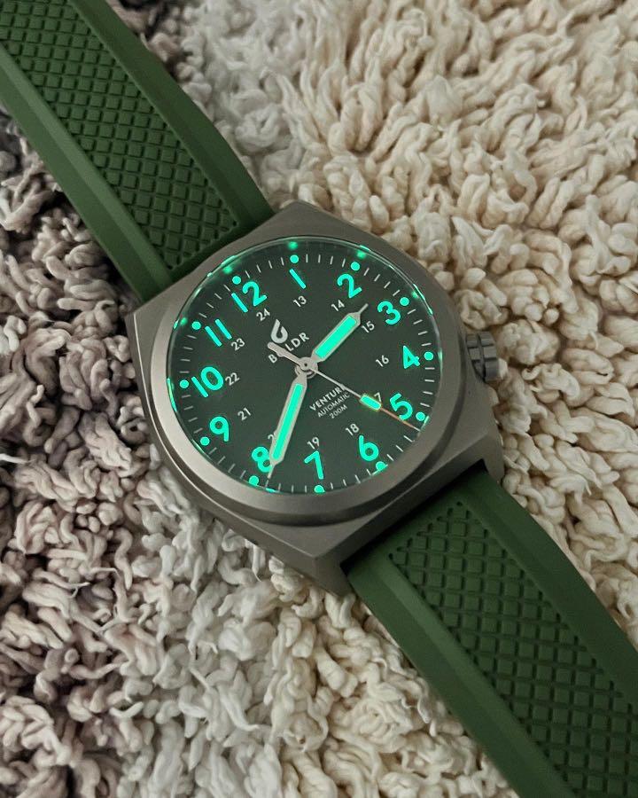Boldr Venture Titanium Green Field Watch, Luxury, Watches on Carousell