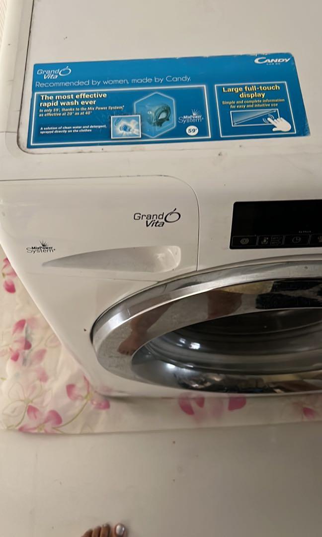 Candy front load Washing machine 8kg, TV & Home Appliances, Washing ...
