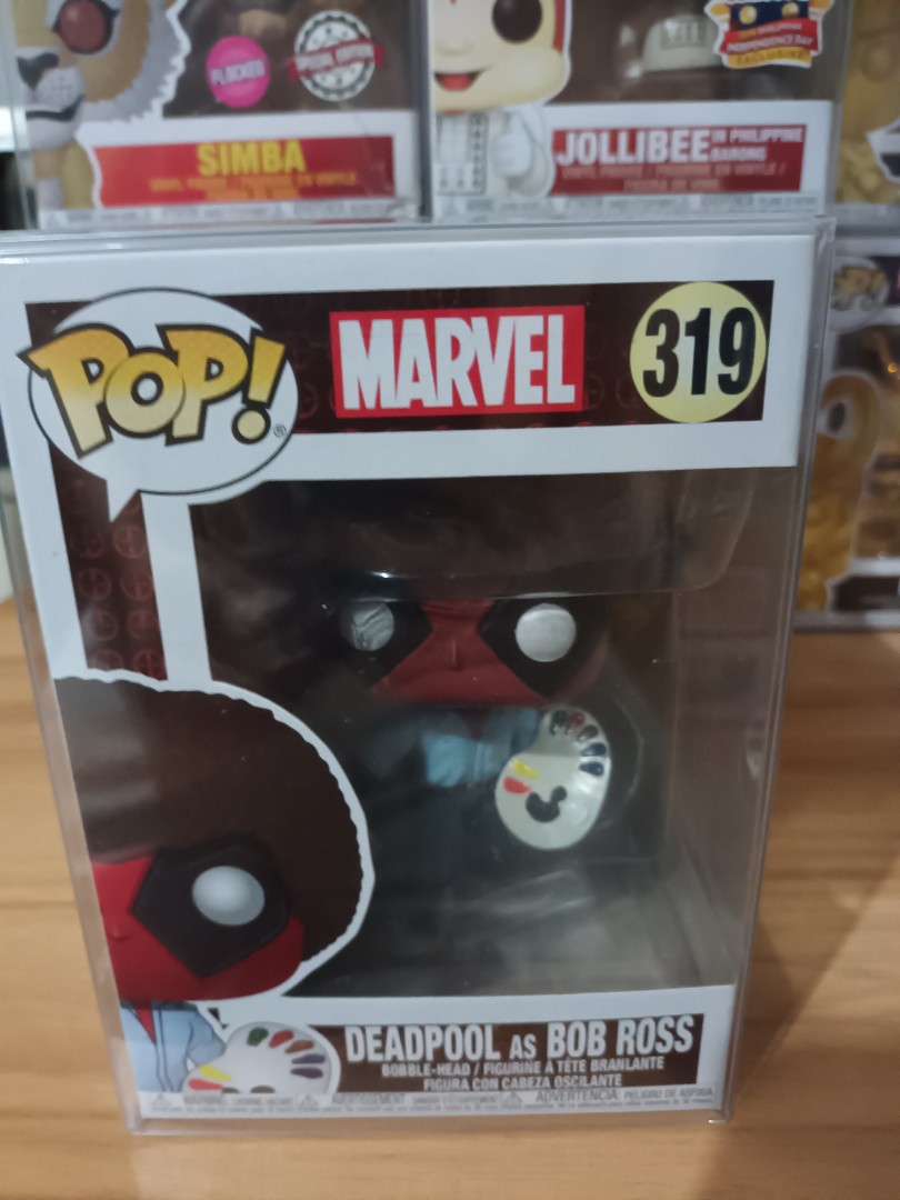 Deadpool as Bob Ross 319 Funko Pop, Hobbies & Toys, Toys & Games on ...