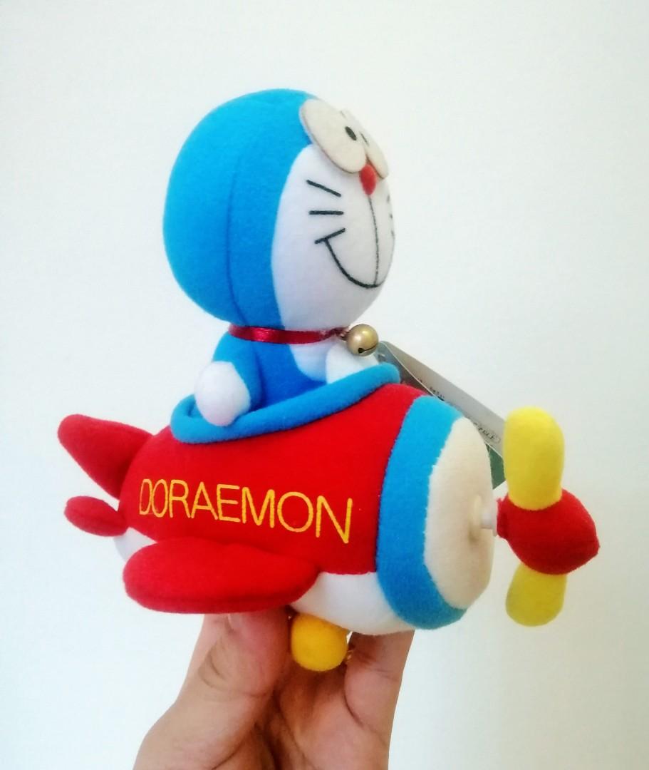 Doraemon In Aeroplane Plush, Hobbies & Toys, Toys & Games on Carousell