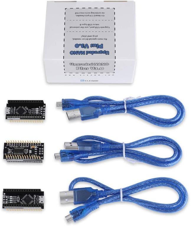 ELEGOO Upgraded Nano V3.0 Plus Compatible with Arduino Projects, Nano ...