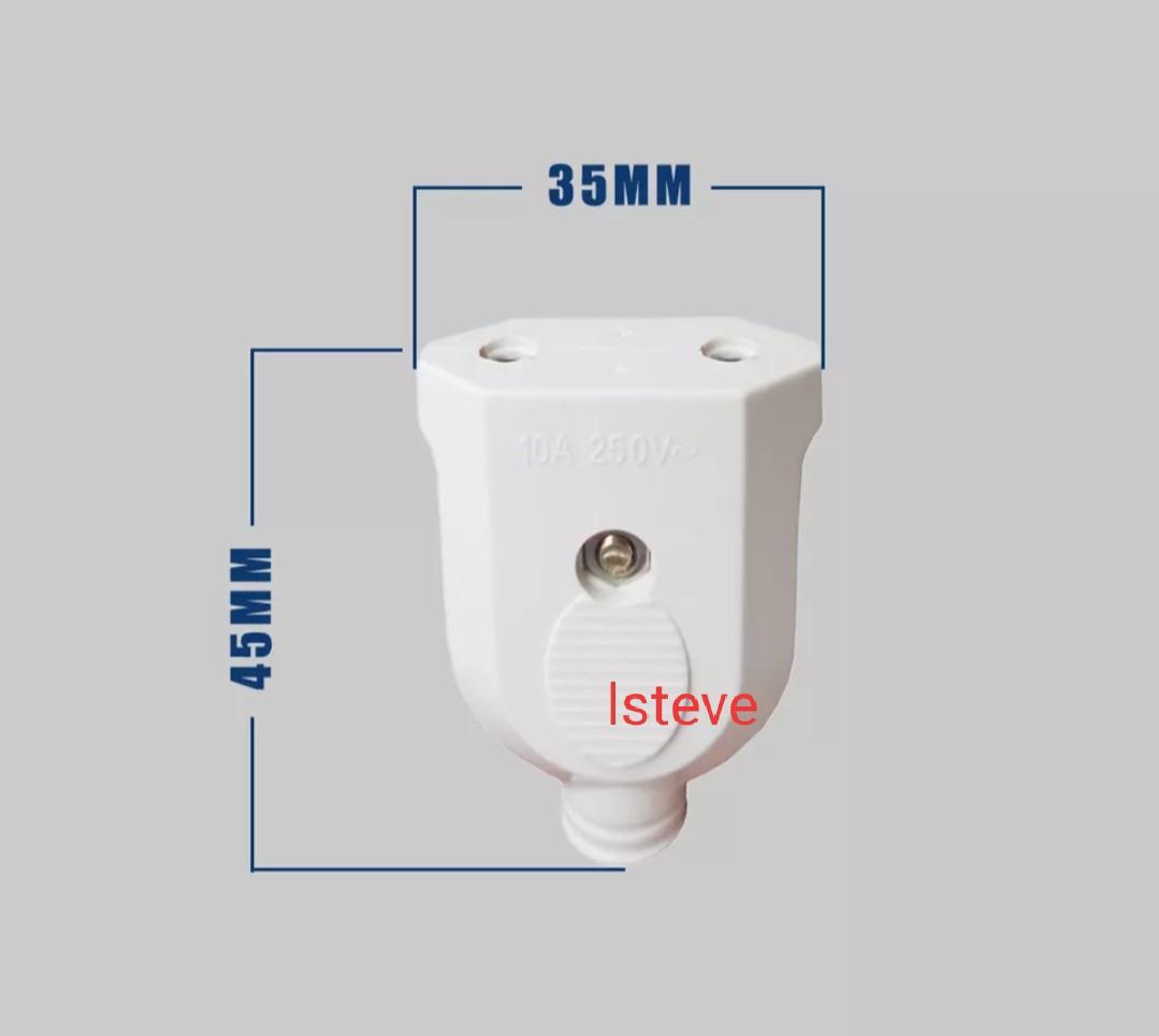 European Korea plug socket female adapter 2 pins AC electrical ...