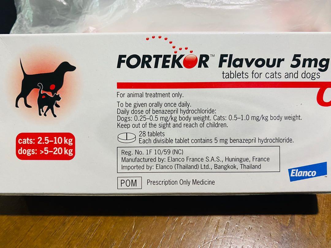 Fortekor 5mg for cats and dogs, Pet Supplies, Health & Grooming on ...
