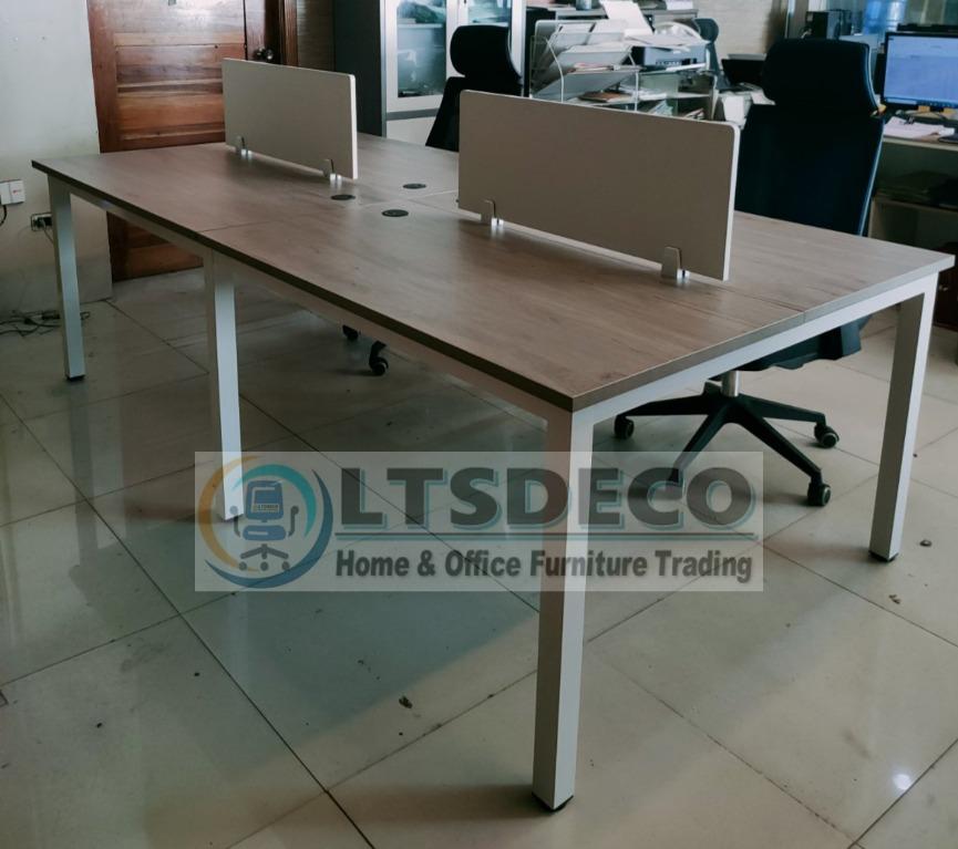 freestanding workstation table with panel divider office partition ...