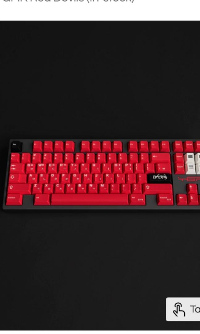 Gmk red devilsl + space + hangul + novelties, Computers & Tech, Parts ...