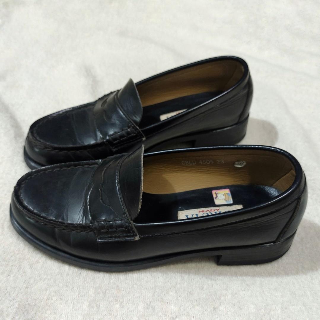 Haruta Arvin Japanese loafers black school girl office harajuku lolita ...