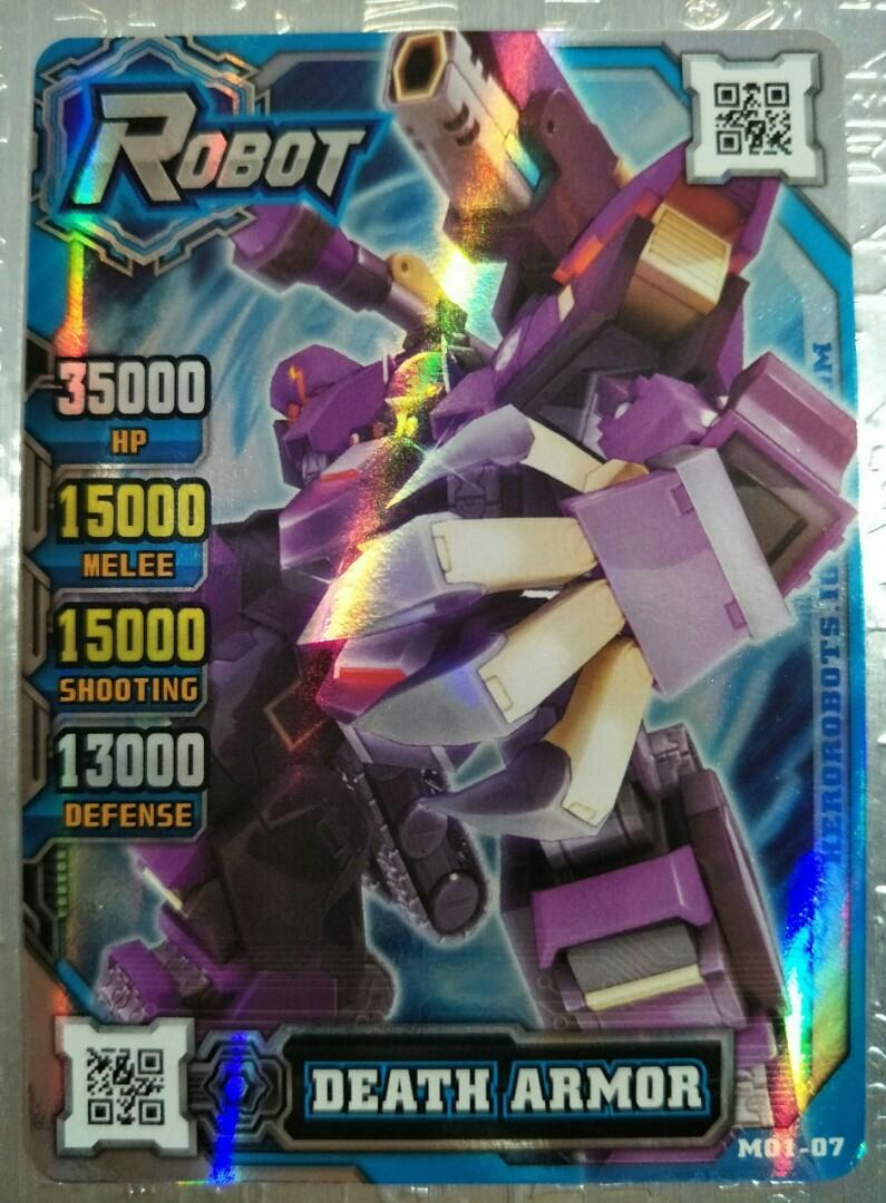 Hero Of Robots HOR Robot Card Ver.1 Death Armor {Sliver Rare}, Hobbies ...
