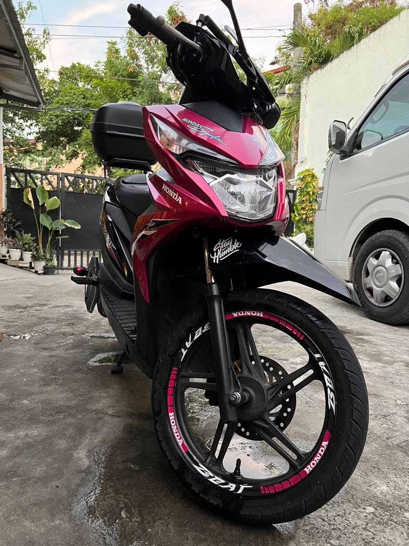 Honda Beat Magenta 2019, Motorbikes, Motorbikes for Sale on Carousell
