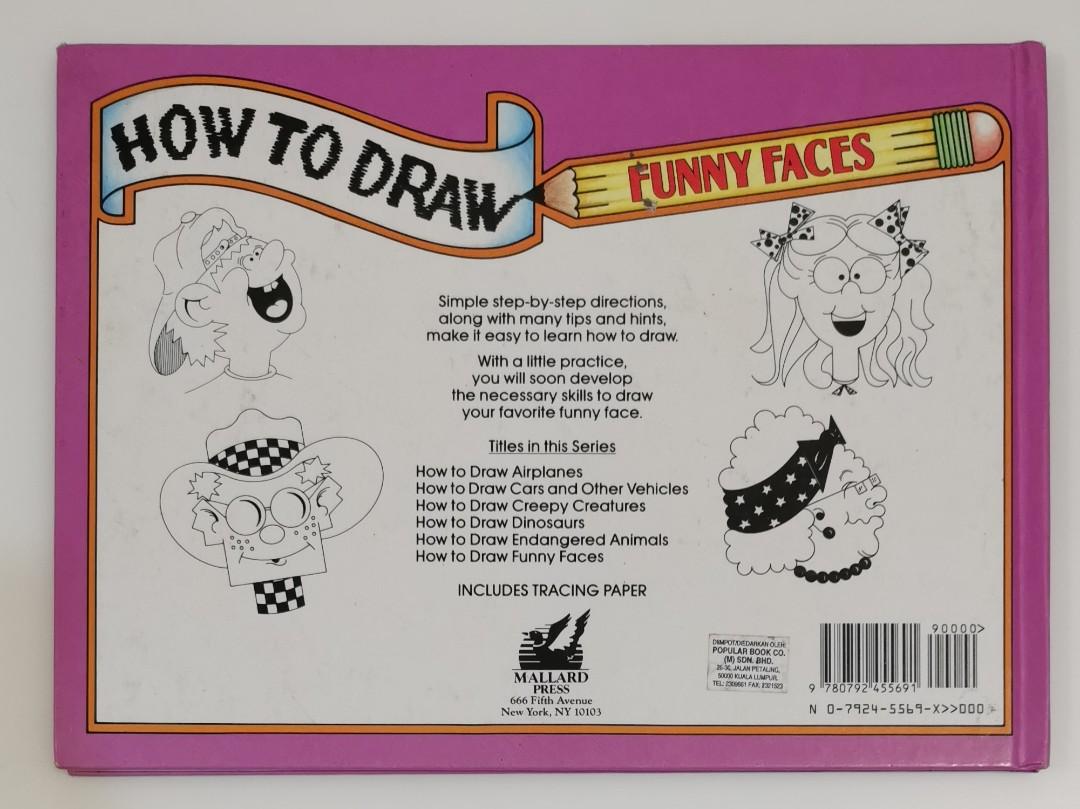 HOW TO DRAW FUNNY FACES, Hobbies & Toys, Books & Magazines, Storybooks ...