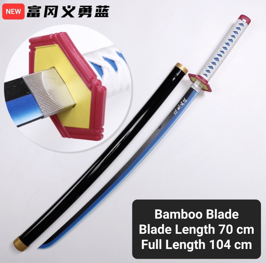 (PO) NEW Demon Slayer Giyuu Cosplay Nichirin Sword, Hobbies & Toys ...