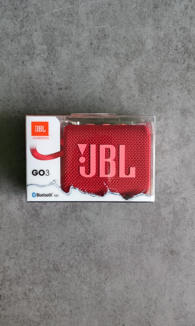 JBL Go 3 (Red), Audio, Soundbars, Speakers & Amplifiers on Carousell
