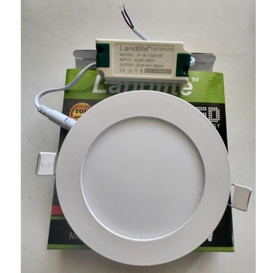 Landlite 9W LED downlight (Daylight), Furniture & Home Living, Lighting ...