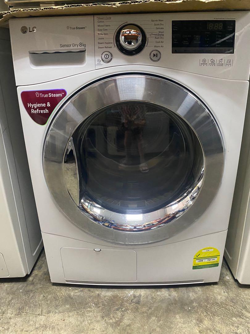 LG 8KG Sensor Dry Condenser Dryer, TV & Home Appliances, Washing ...
