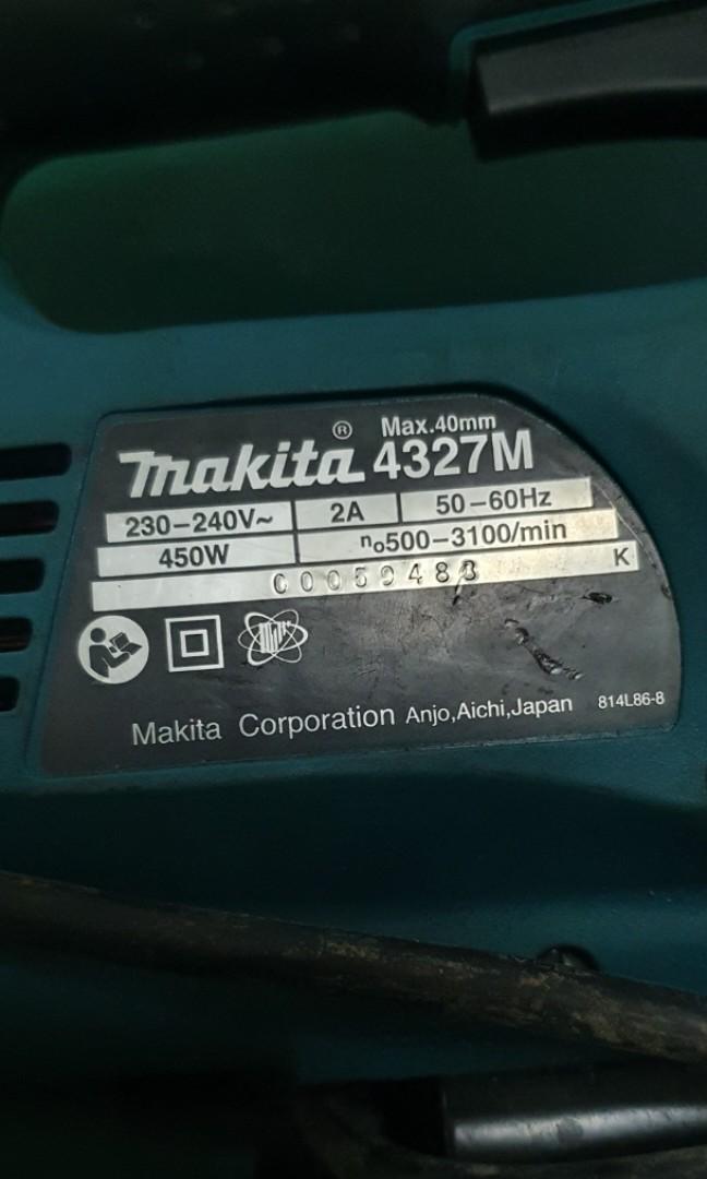 makita - 4327M Makita 4327M Electric Jigsaw 450W Low Vibration ...