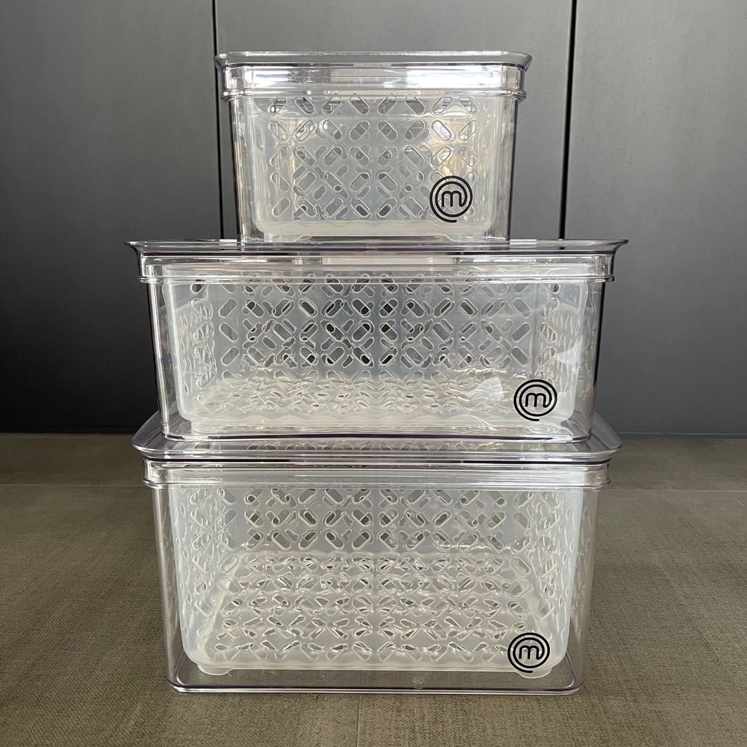 Masterchef Fridge Container With Drainage and Lid, Furniture & Home ...