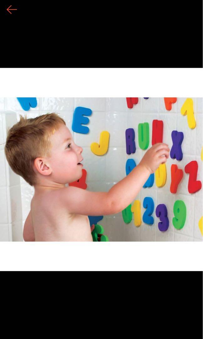 Munchkin bath letters and numbers, Babies & Kids, Bathing & Changing ...