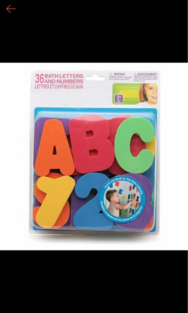 Munchkin bath letters and numbers, Babies & Kids, Bathing & Changing ...
