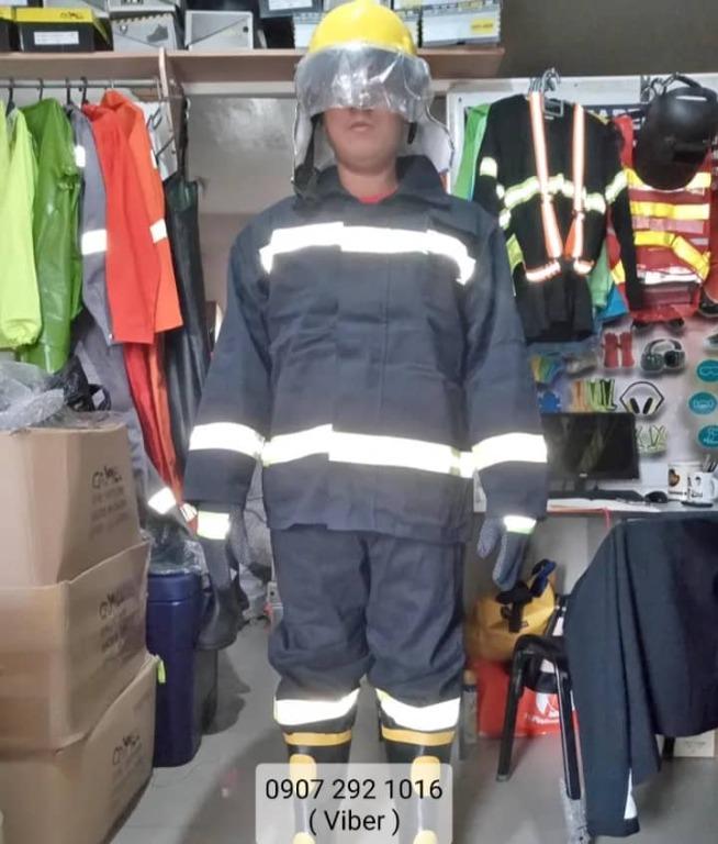Navy blue Fireman suit 1, Men's Fashion, Coats, Jackets and Outerwear ...