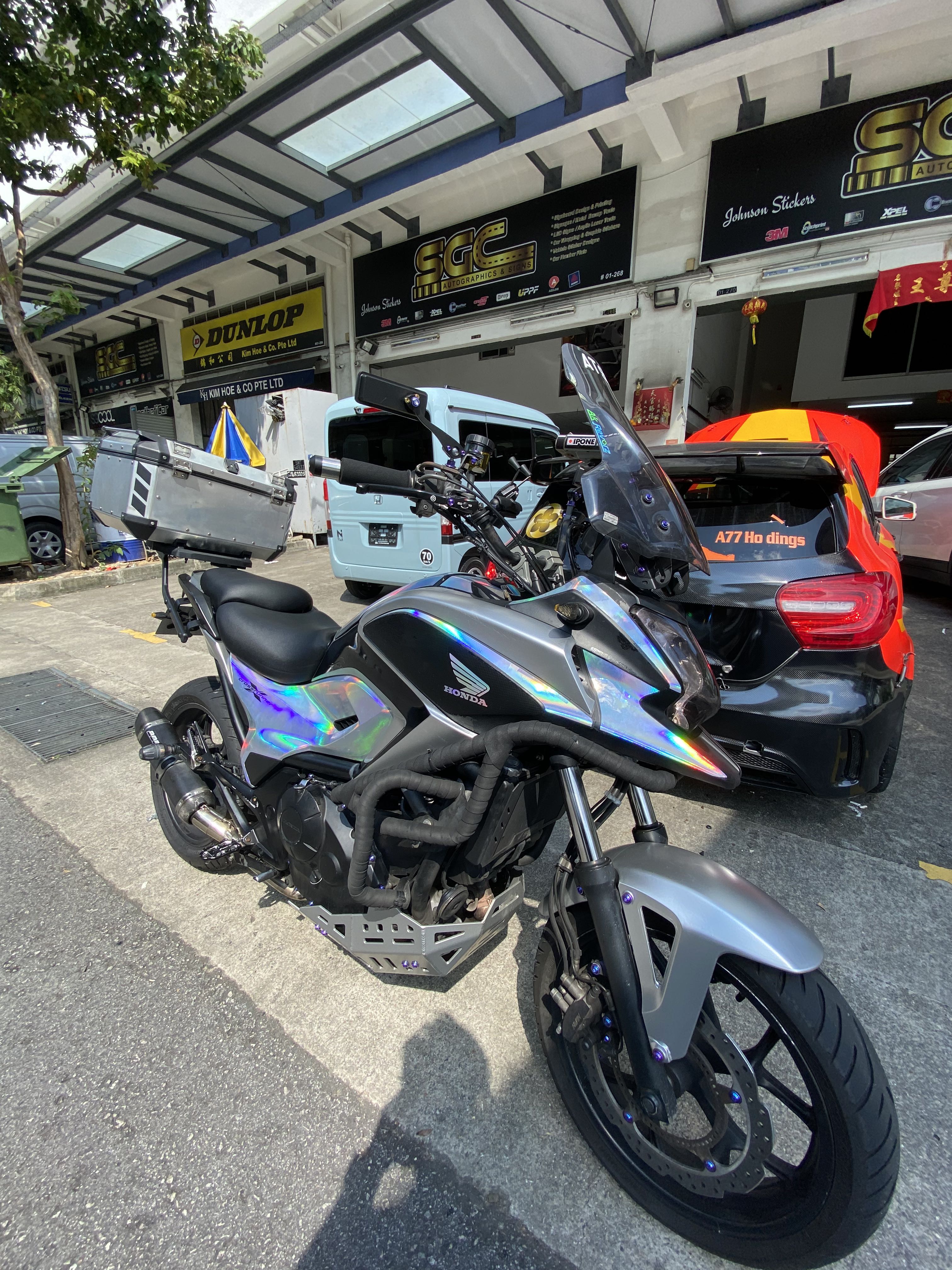 NC750X WRAP MATTE SILVER, Motorcycles, Motorcycle Accessories on Carousell